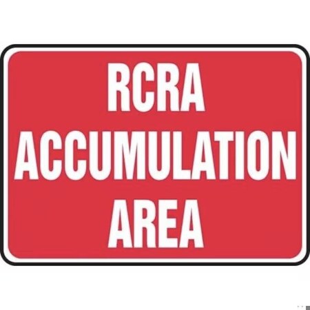 Accuform SAFETY SIGN RCRA ACCUMULATION AREA MCHL585VA MCHL585VA | Zoro