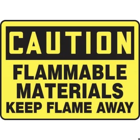 Accuform OSHA CAUTION SAFETY SIGN FLAMMABLE MCHL617XL MCHL617XL | Zoro