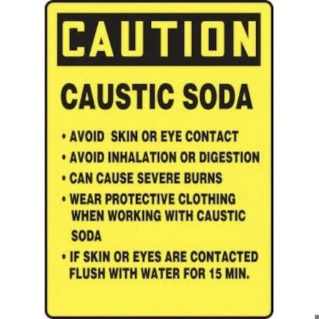 Accuform OSHA CAUTION SAFETY SIGN CAUSTIC MCHL700VA MCHL700VA | Zoro