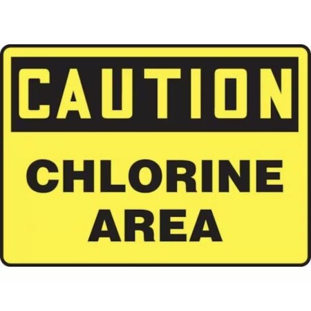 Accuform OSHA CAUTION SAFETY SIGN CHLORINE MCHL704XV MCHL704XV | Zoro
