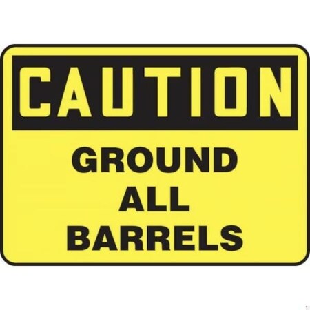Accuform OSHA CAUTION SAFETY SIGN GROUND ALL MCHL714XT MCHL714XT | Zoro