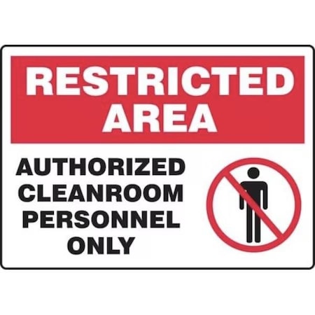 Accuform RESTRICTED AREA SAFETY SIGN AUTHORIZED MCLR900VS | Zoro
