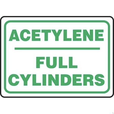 Accuform SAFETY SIGN ACETYLENE FULL MCPG563XP MCPG563XP | Zoro
