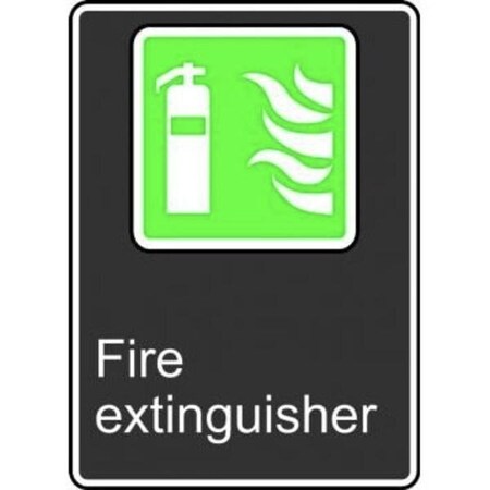 Accuform SAFETY SIGN FIRE EXTINGUISHER 14 in X MCSA953XT | Zoro