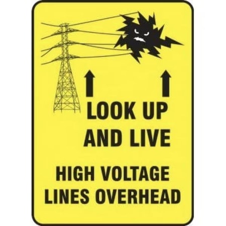 Accuform SAFETY SIGNS LOOK UP LIVE HIGH MELC215XV MELC215XV | Zoro