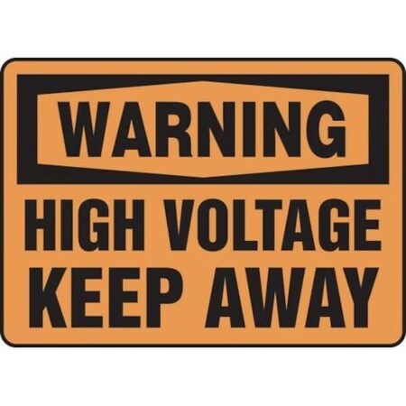 Accuform OSHA WARNING SAFETY SIGN HIGH MELC324XP MELC324XP | Zoro