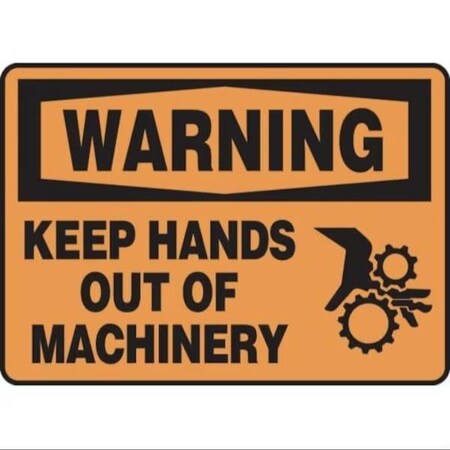 Accuform OSHA WARNING SAFETY SIGN KEEP HANDS MEQM336VA MEQM336VA | Zoro