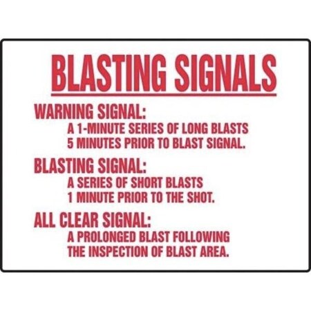 Accuform BIGSIGNS BLASTING SIGNALS 24 in X MEQM523VA MEQM523VA | Zoro
