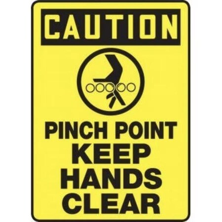 Accuform OSHA CAUTION SAFETY SIGN PINCH POINT MEQM691XT | Zoro