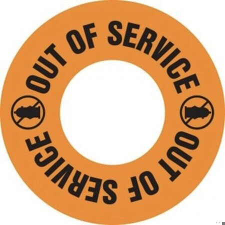 Accuform FIRE EMERGENCY HYDRANT RINGS MFH800YL MFH800YL | Zoro