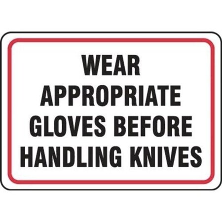 Accuform SAFETY SIGN WEAR APPROPRIATE GLOVES MFSY519XT MFSY519XT | Zoro