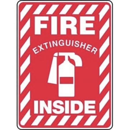 Accuform SAFETY SIGN FIRE EXTINGUISHER INSIDE MFXG519XV | Zoro