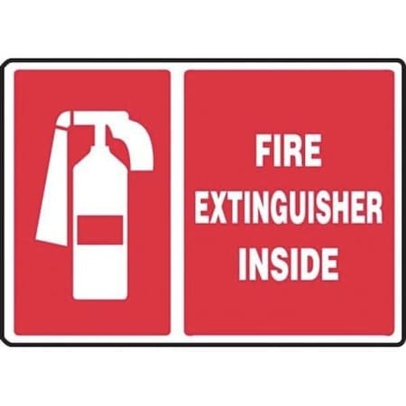 Accuform SAFETY SIGN FIRE EXTINGUISHER INSIDE MFXG907VP | Zoro