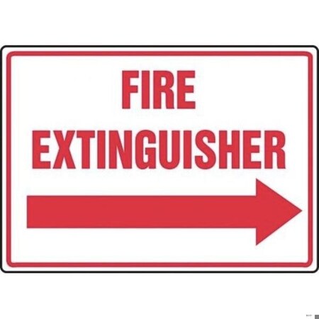 Accuform SAFETY SIGN FIRE EXTINGUISHER RIGHT MFXG912XV MFXG912XV | Zoro