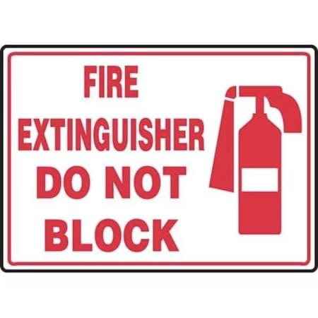 Accuform Safety Sign FIRE EXTINGUISHER DO MFXG914XL MFXG914XL | Zoro