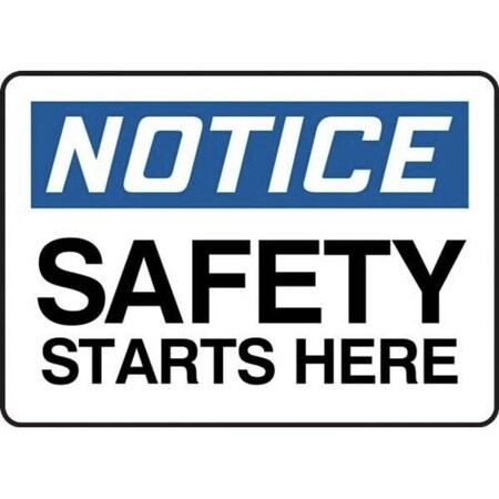 Accuform OSHA NOTICE Safety SignS SAFETY MGNF808VA MGNF808VA | Zoro