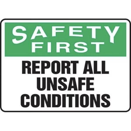 Accuform OSHA SAFETY FIRST SAFETY SIGN MGNF911VA MGNF911VA | Zoro