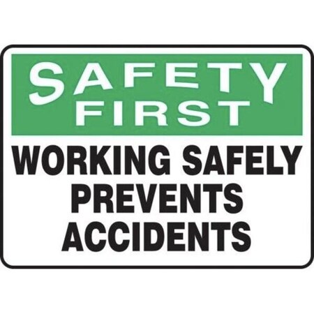 Accuform OSHA SAFETY FIRST SAFETY SIGN MGNF913VA MGNF913VA | Zoro