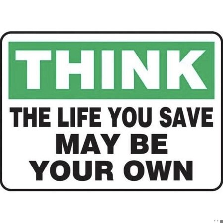 Accuform OSHA SAFETY FIRST Safety Sign THERE MGNF914VA MGNF914VA | Zoro