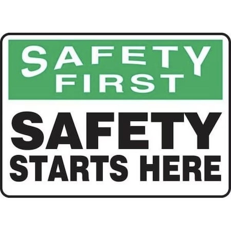 Accuform OSHA SAFETY FIRST SAFETY SIGN MGNF952VA MGNF952VA | Zoro