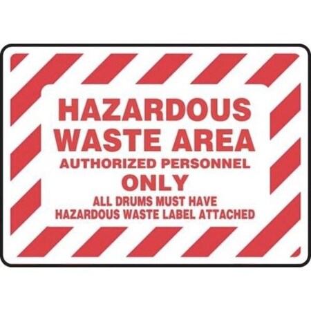 Accuform SAFETY SIGN HAZARDOUS WASTE AREA MHCM506XT MHCM506XT | Zoro