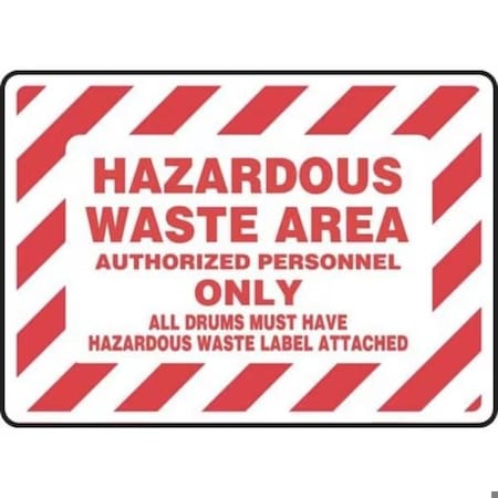 Accuform SAFETY SIGN HAZARDOUS WASTE AREA MHCM506XV MHCM506XV | Zoro