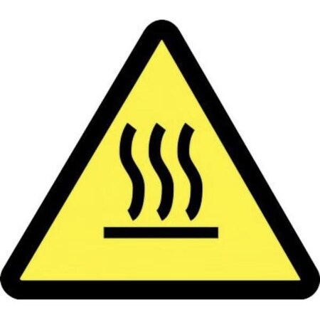 Accuform ISO WARNING SAFETY SIGN HEATEDHOT MISO420VA MISO420VA | Zoro