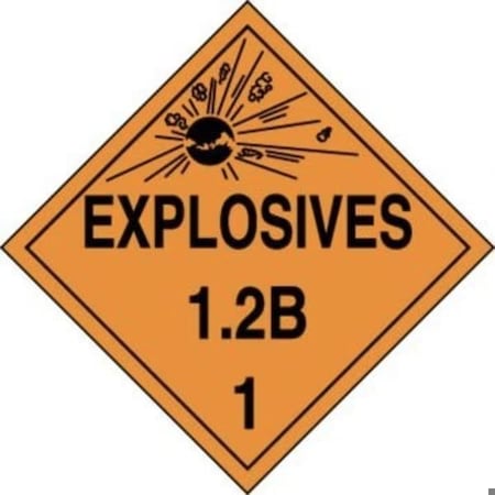 Accuform DOT PLACARD HAZARD CLASS 1 MPL110MG100 MPL110MG100 | Zoro
