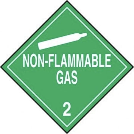 Accuform DOT PLACARD HAZARD CLASS 2 GASES MPL201CT100 MPL201CT100 | Zoro
