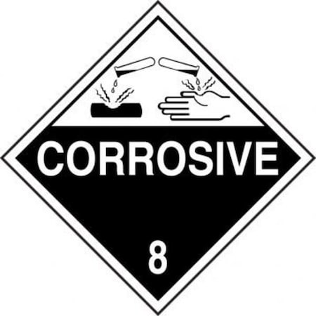 Accuform DOT HAZARD CLASS 8 PLACARDS MPL801FV100 MPL801FV100 | Zoro