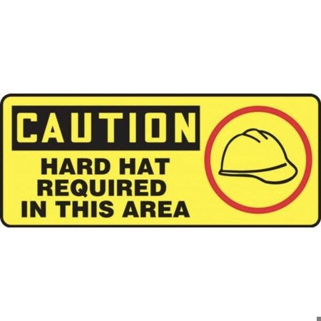 Accuform OSHA CAUTION SAFETY SIGN HARD HAT MPPA641VP MPPA641VP | Zoro