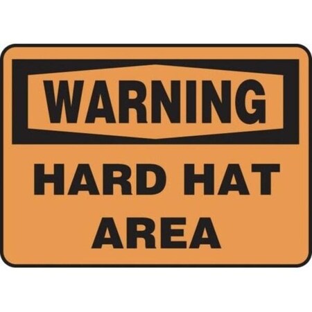 Accuform OSHA WARNING SAFETY SIGN HARD HAT MPPE318XL MPPE318XL | Zoro