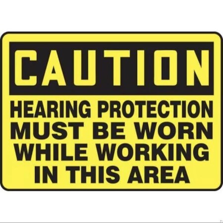 Accuform OSHA CAUTION Safety Sign WEAR MPPE444VA MPPE444VA | Zoro