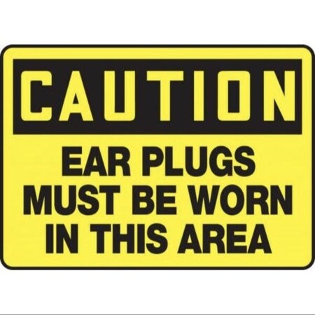 Accuform OSHA CAUTION SAFETY SIGN EAR PLUGS MPPE630XL MPPE630XL | Zoro