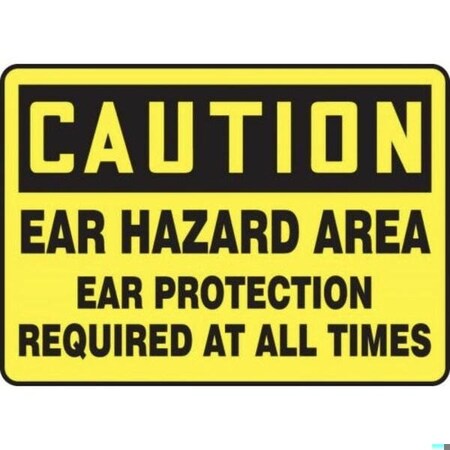 Accuform OSHA CAUTION SAFETY SIGN EAR HAZARD MPPE656XP MPPE656XP | Zoro