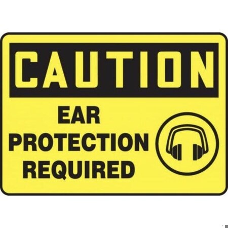 Accuform OSHA CAUTION SAFETY SIGN EAR HAZARD MPPE656XV MPPE656XV | Zoro