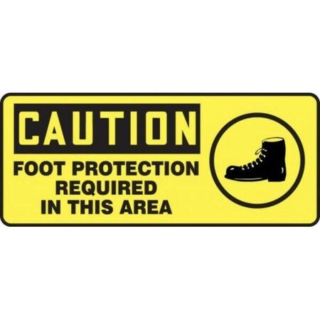 Accuform OSHA CAUTION SAFETY SIGN FOOT MPPE694VA MPPE694VA | Zoro