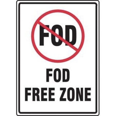 Accuform SAFETY SIGN FOD FREE ZONE 14 X 10 MQTL501VS MQTL501VS | Zoro