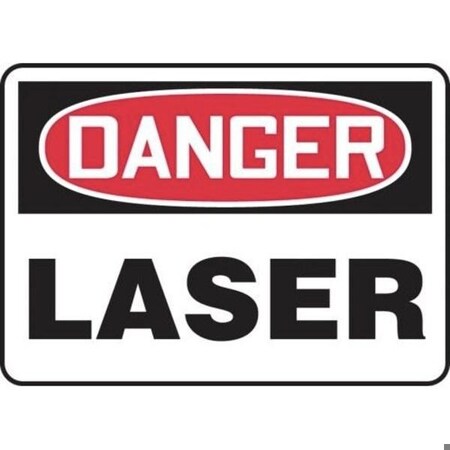 Accuform Radiation & Laser Sign, 10 in H x 14 in W, Aluma-Lite ...