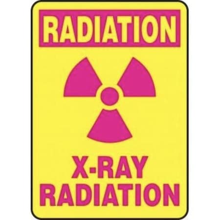 Accuform RADIATION Safety Sign XRAY MRAD514XP MRAD514XP | Zoro