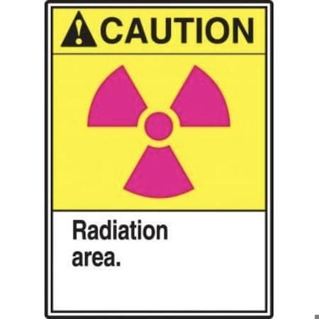 Accuform ANSI CAUTION Safety Sign RADIATION MRAD603VA MRAD603VA | Zoro