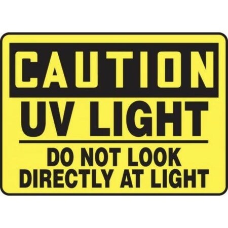 Accuform OSHA CAUTION SAFETY SIGN UV LIGHT MRAD609XT MRAD609XT | Zoro