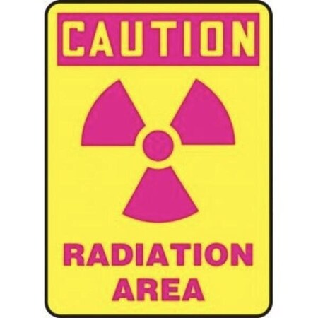 Accuform OSHA CAUTION SAFETY SIGN RADIATION MRAD659XT MRAD659XT | Zoro