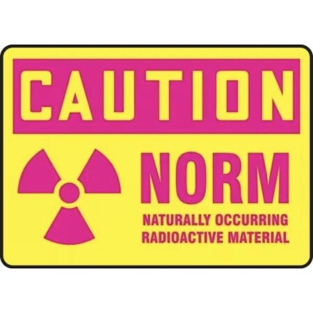 Accuform OSHA CAUTION Safety Sign RADIATION MRAD665XV MRAD665XV | Zoro