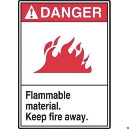 Accuform ANSI DANGER Safety Sign FLAMMABLE MRHL001XP MRHL001XP | Zoro