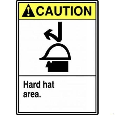 Accuform ANSI CAUTION Safety Sign HARD HAT MRPE621XP MRPE621XP | Zoro
