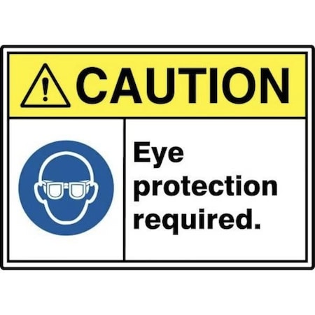 Accuform ANSI ISO CAUTION Safety Sign EYE MRPE649VP MRPE649VP | Zoro
