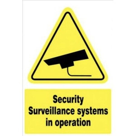 Accuform Safety Sign SECURITY SURVEILLANCE MSEC563XL MSEC563XL | Zoro