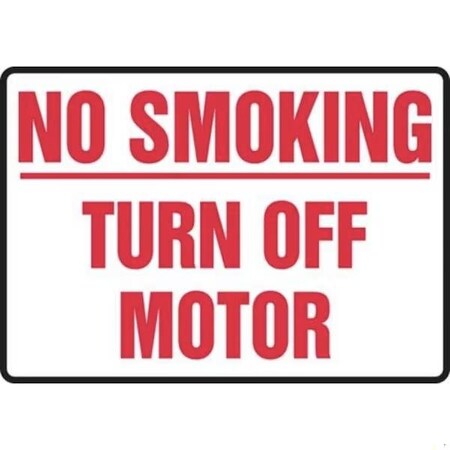 Accuform NO SMOKING Safety Sign TURN OFF MSMK512XV MSMK512XV | Zoro