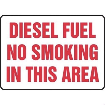 Accuform SAFETY SIGN DIESEL FUEL NO SMOKING MSMK529VA MSMK529VA | Zoro